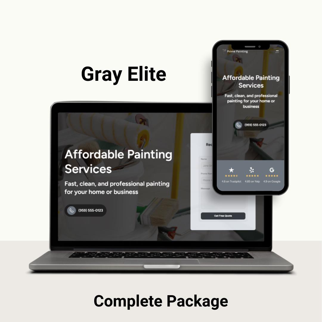 Painting Business Startup Kit Complete Package Website Templates Lead ...