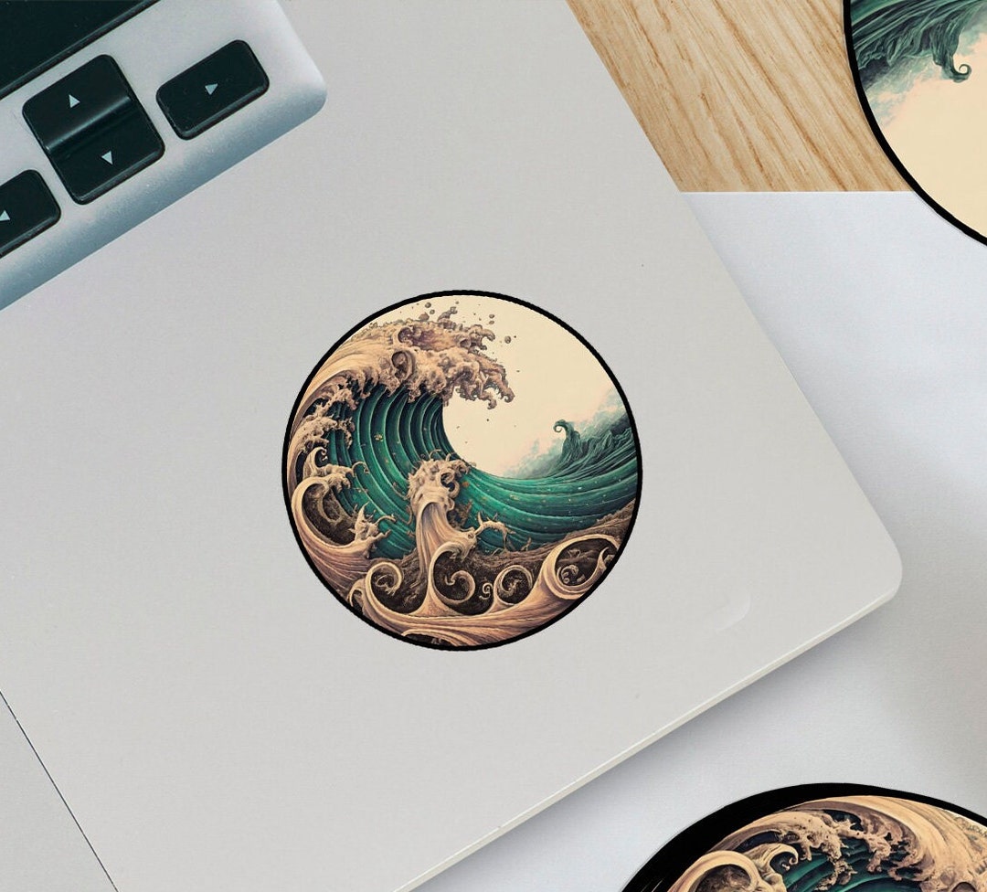 Illustrated Ocean Waves - Etsy