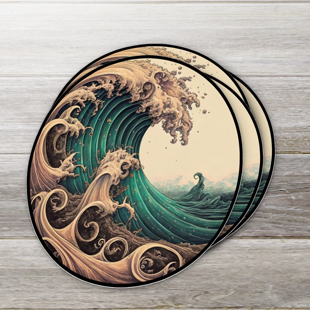 Illustrated Ocean Waves - Etsy