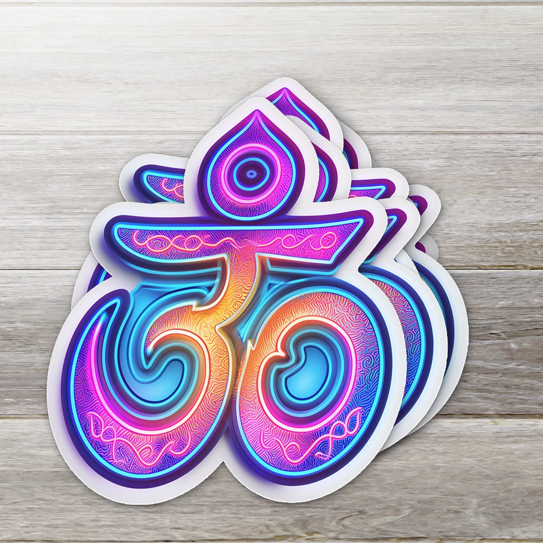 Colorful Om Sticker - Etsy