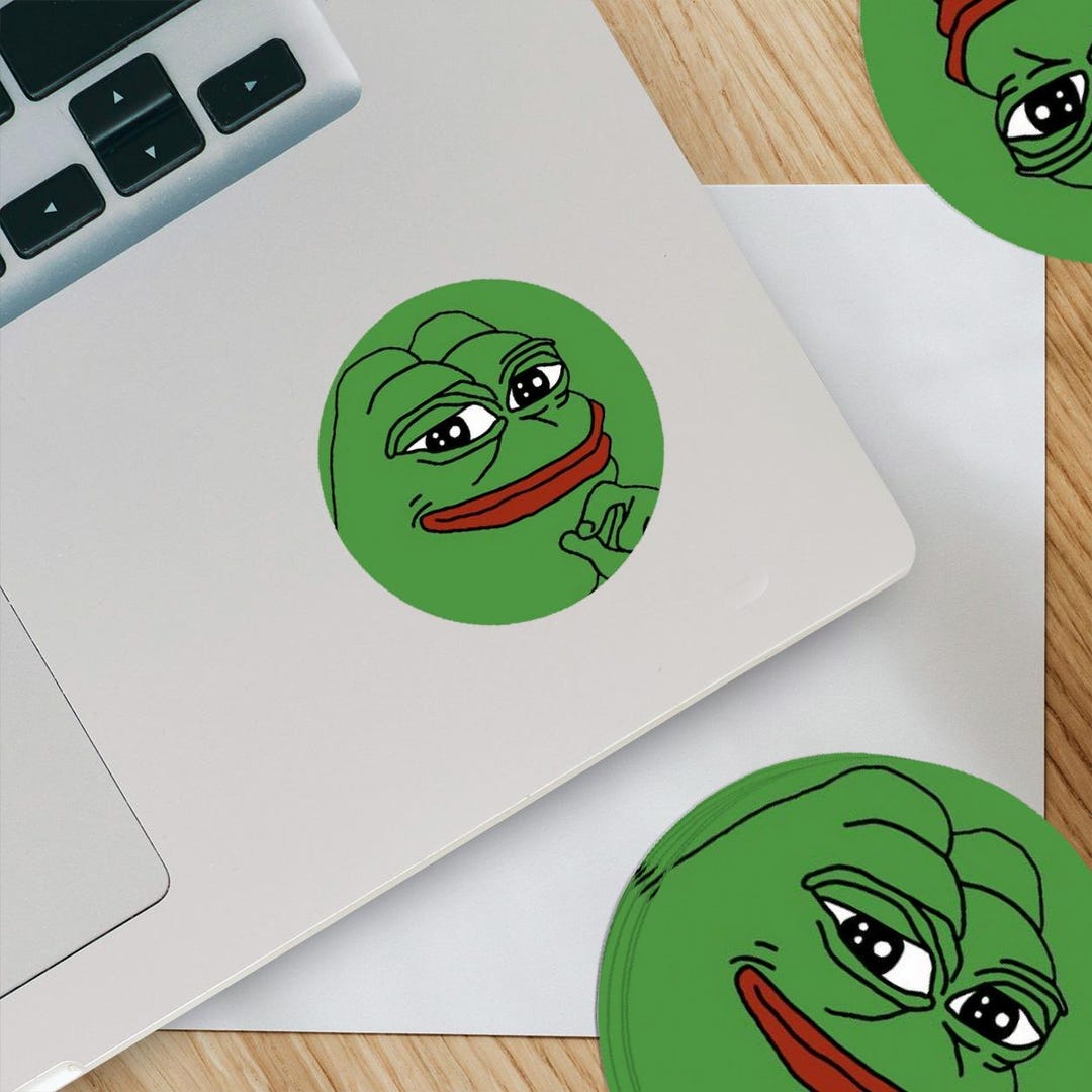 Pepe Meme Coin- Sticker - Etsy