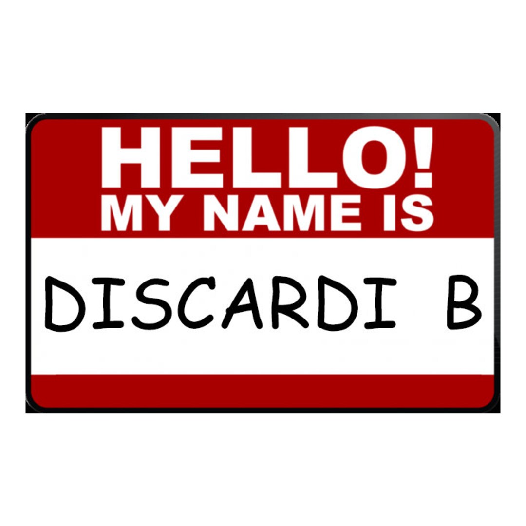 Sourdough Discard Name Stickers- Hello! My Name Is: Discardi B - Etsy