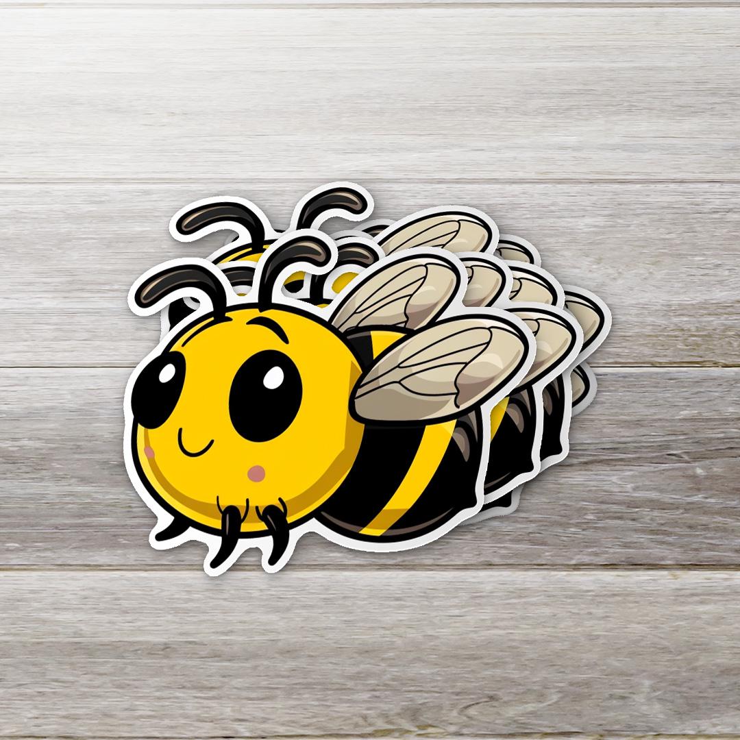 Cute Cartoon Bee Sticker - Etsy