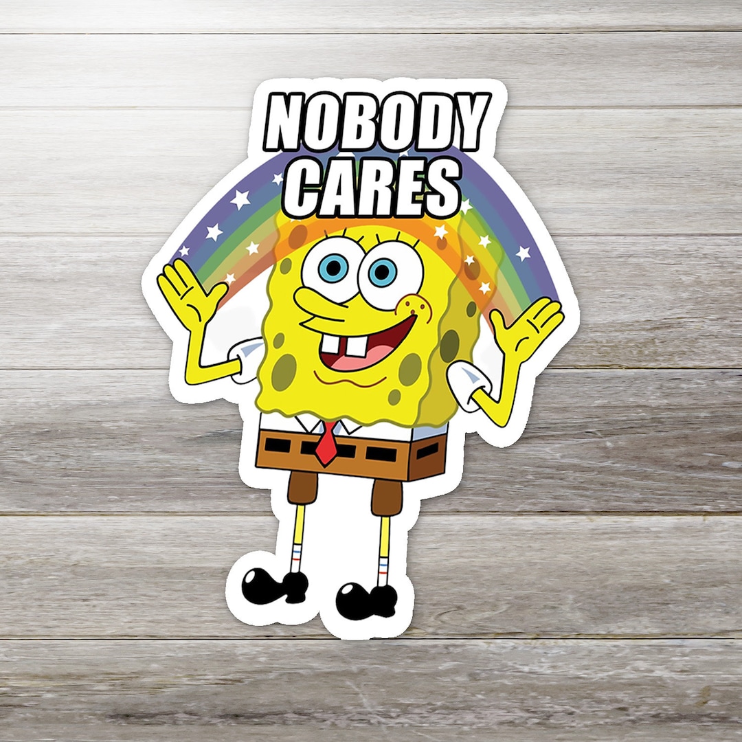 Nobody Cares Sticker - Etsy