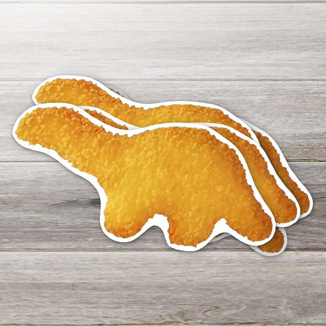 Dino Nugget Sticker Realistic - Etsy