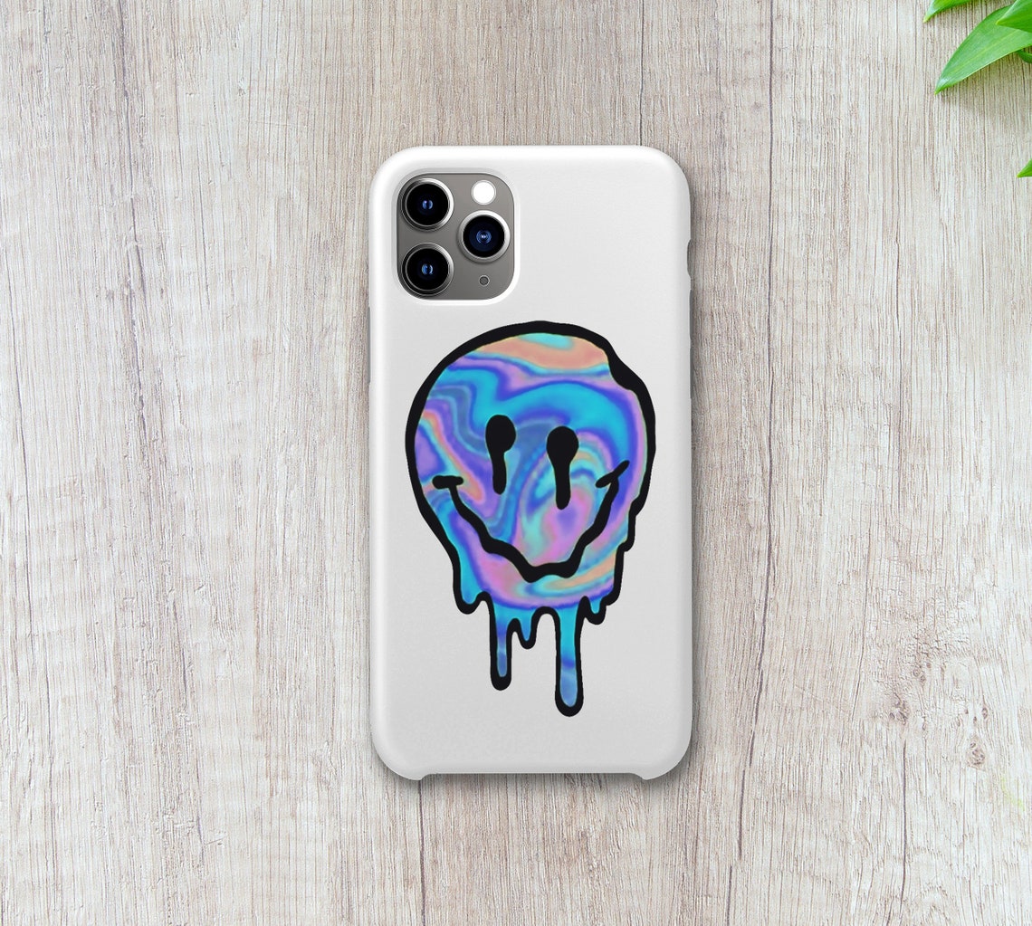 Melting Smiley Face Sticker - Etsy