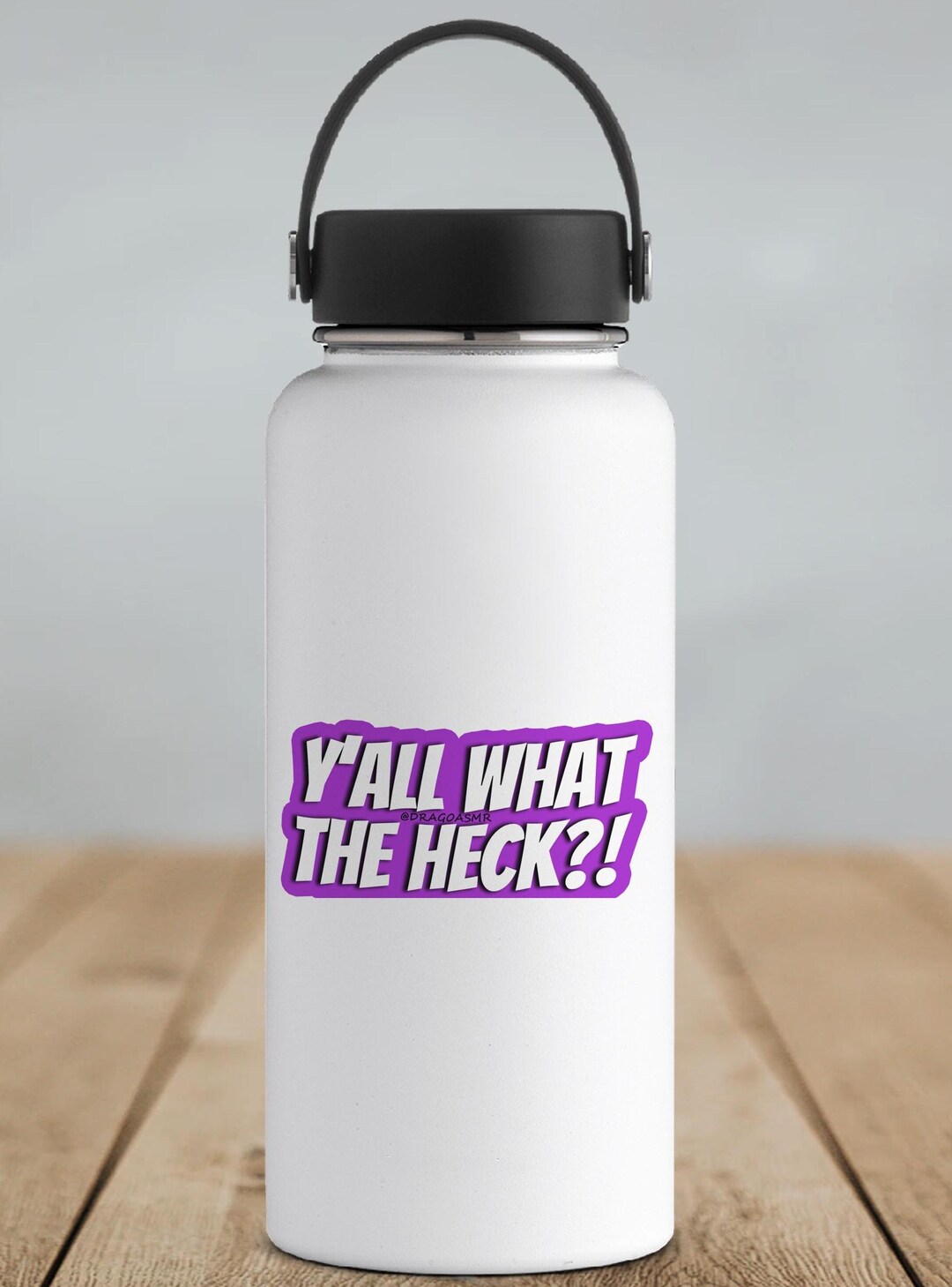 Drago ASMR Yall What the Heck Sticker Purple - Etsy