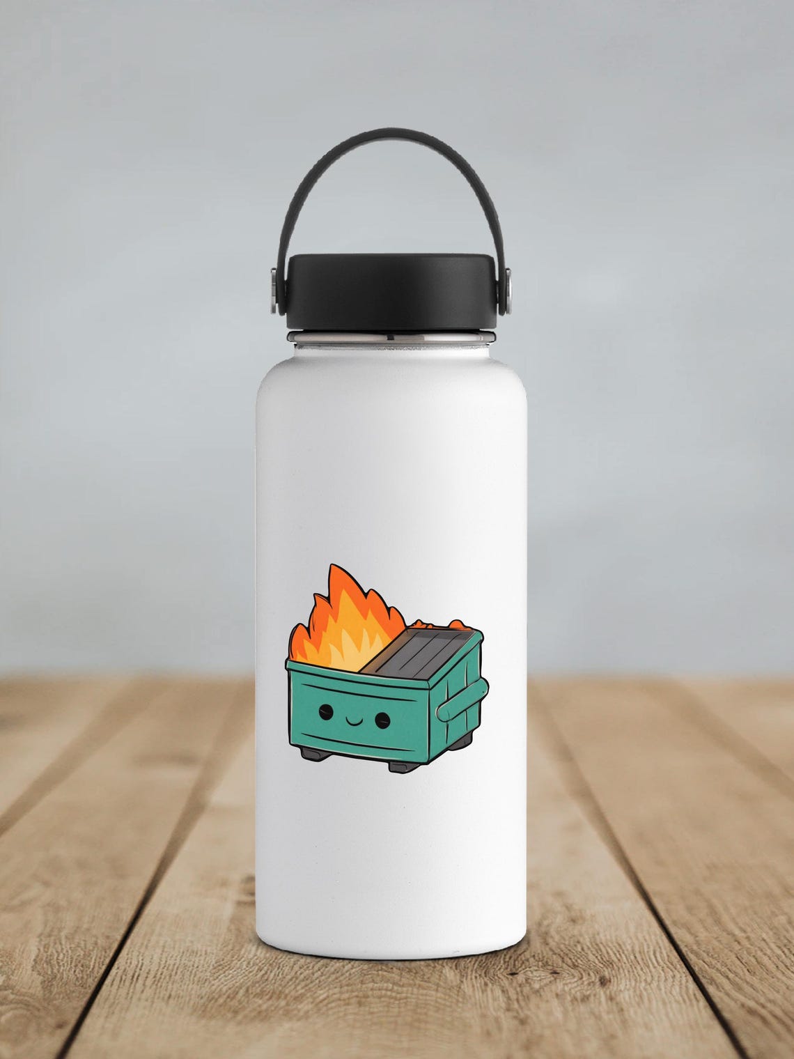 Dumpster Fire Sticker - Etsy