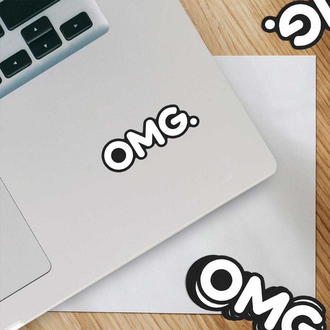 OMG Sticker - Weatherproof Vinyl Decal - Etsy