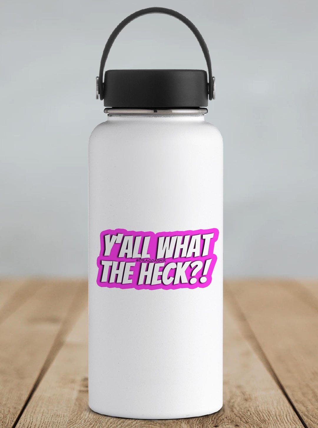 Drago ASMR Yall What the Heck Sticker Pink - Etsy