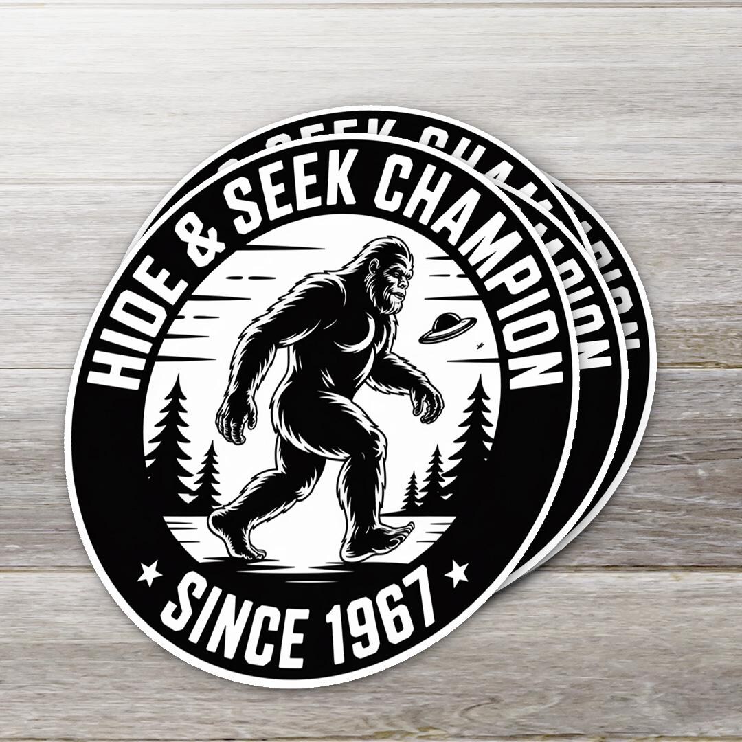 Hide & Seek Champion Sticker - Etsy