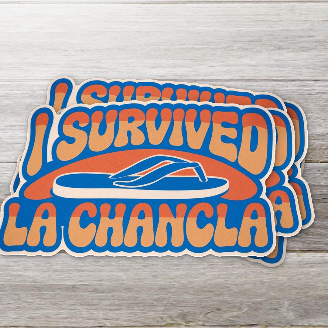 I Survived La Chancla Sticker V2 - Etsy