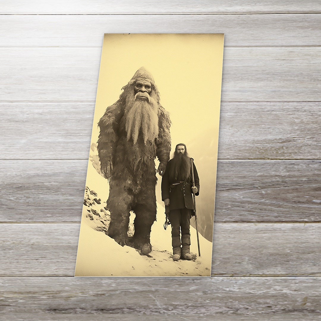 Vintage Bigfoot Sticker- Rectangle - Etsy