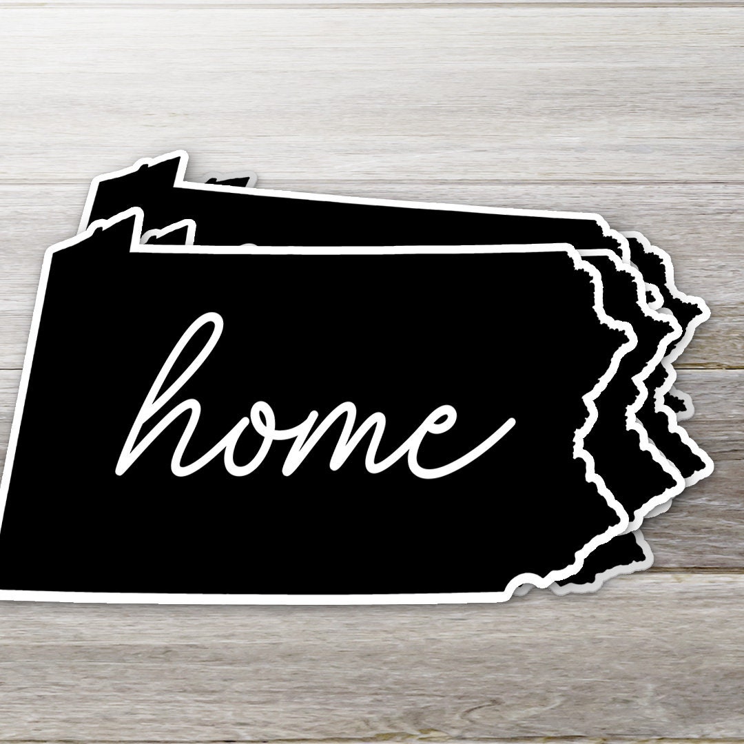 Pennsylvania Home Sticker - Etsy
