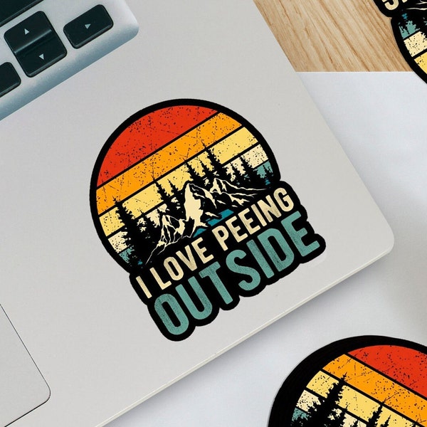 I Love Peeing Outside Sticker - Etsy