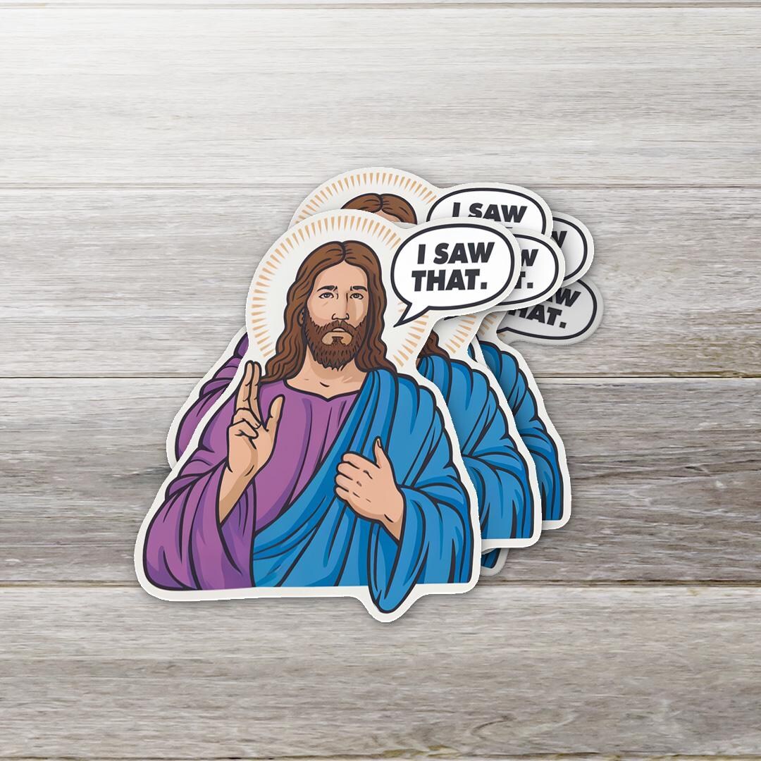 Jesus I Saw That Sticker- V2 - Etsy