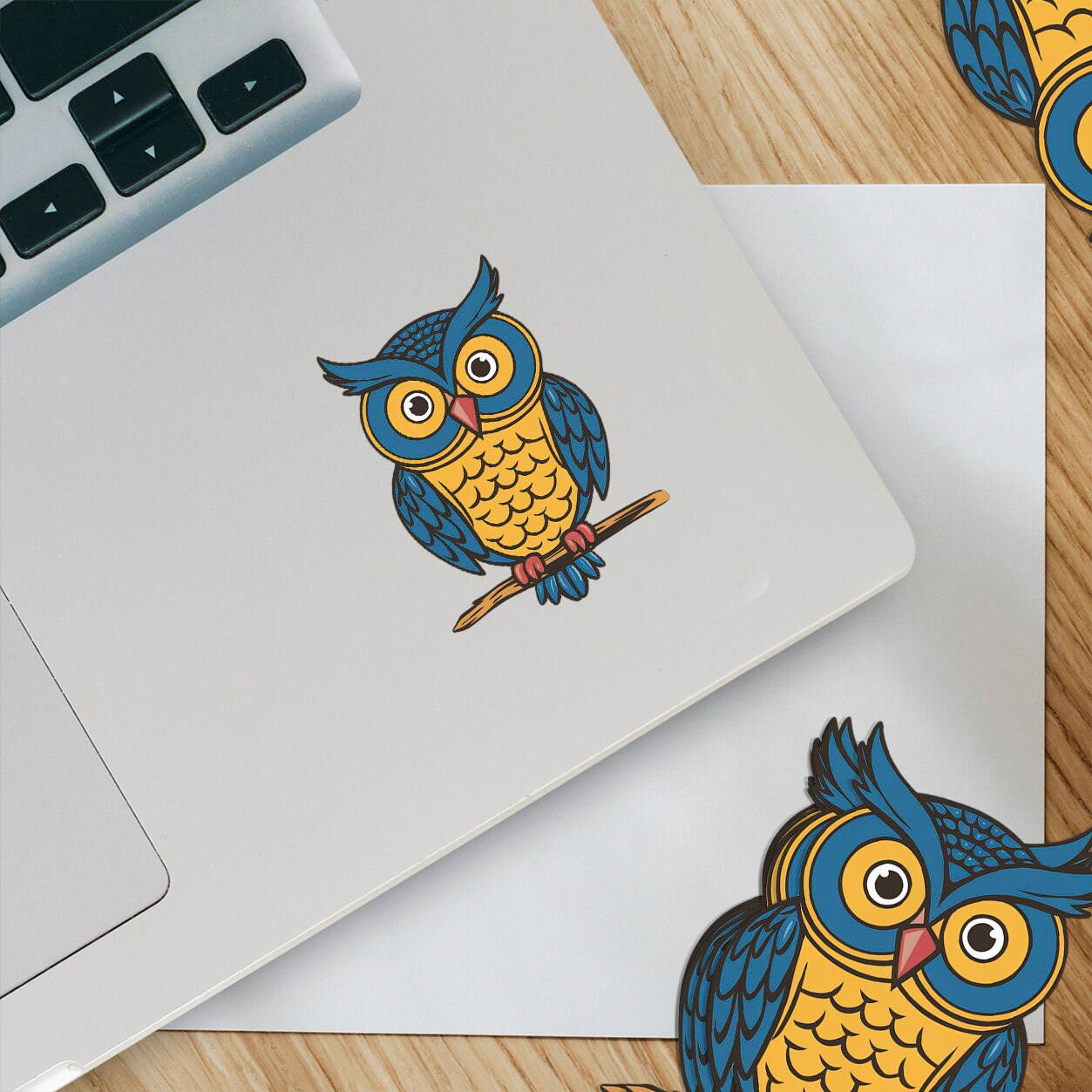 Illustrated Owl Sticker - Etsy