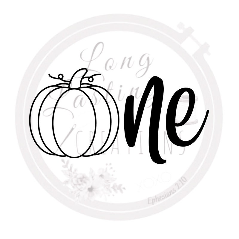 One Pumpkin Svg File - Etsy