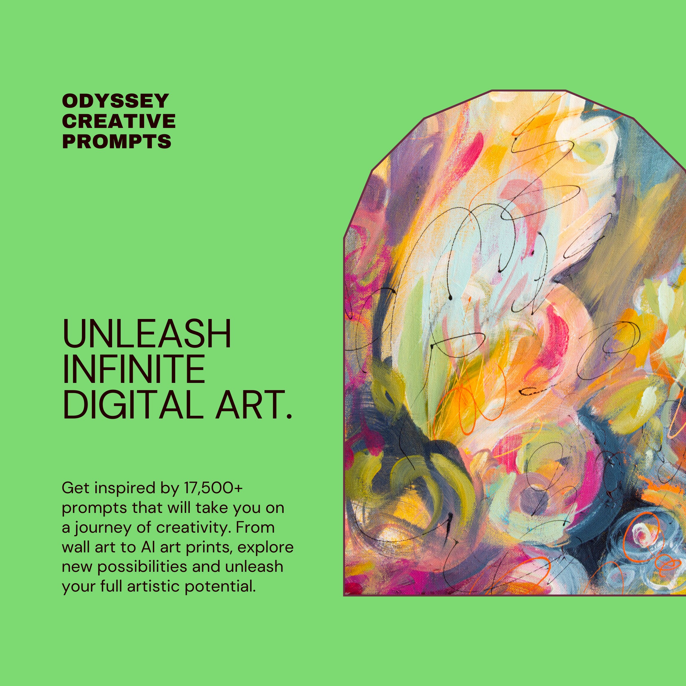 17,500 Midjourney Prompts for Artists Digital Art Create Unlimited AI Images Stable Diffusion ...