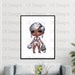 Glamorous Chibi Doll, Chibi Digital Paper Doll, Chibi Digital Clip Art ...