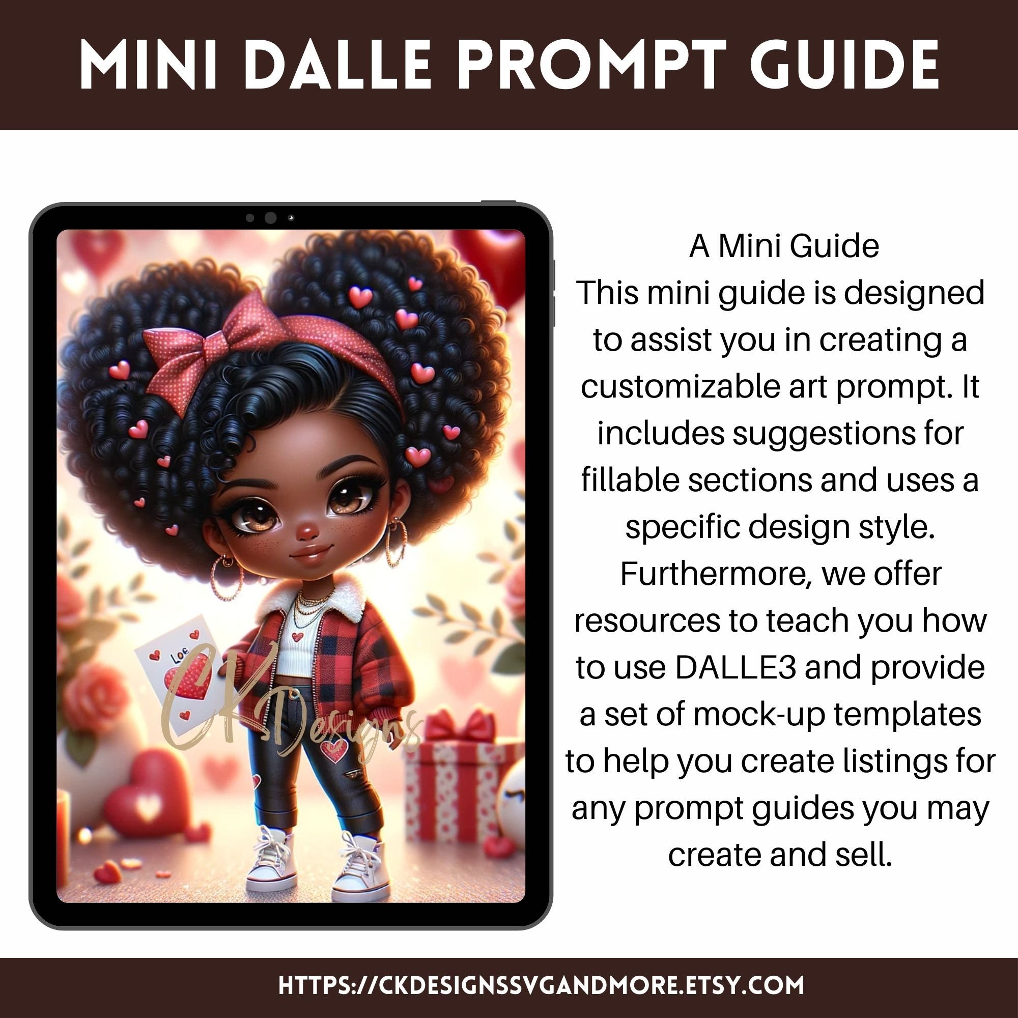 Cute Chibi With Afro Puffs Chatgpt4 and DALL-E Prompt Guide 4 Sample ...