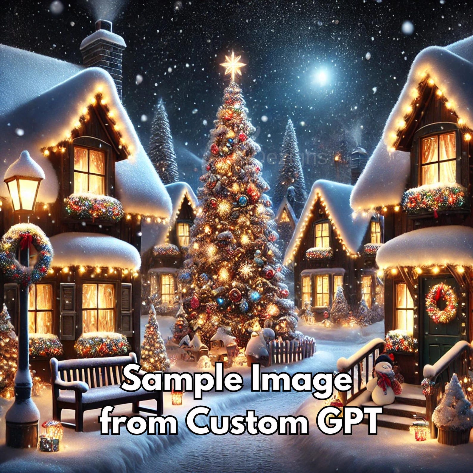 Christmas Scene GPT: Push Button Art Creation | Unique Digital Art ...