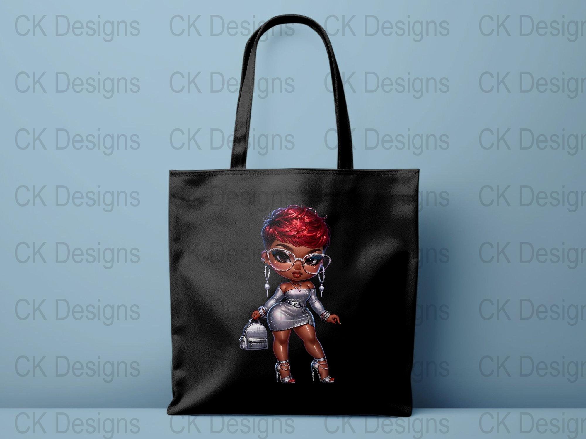 Glamorous Chibi Doll Red Hair Digital Paper Dolls, Glamorous Chibi Doll ...