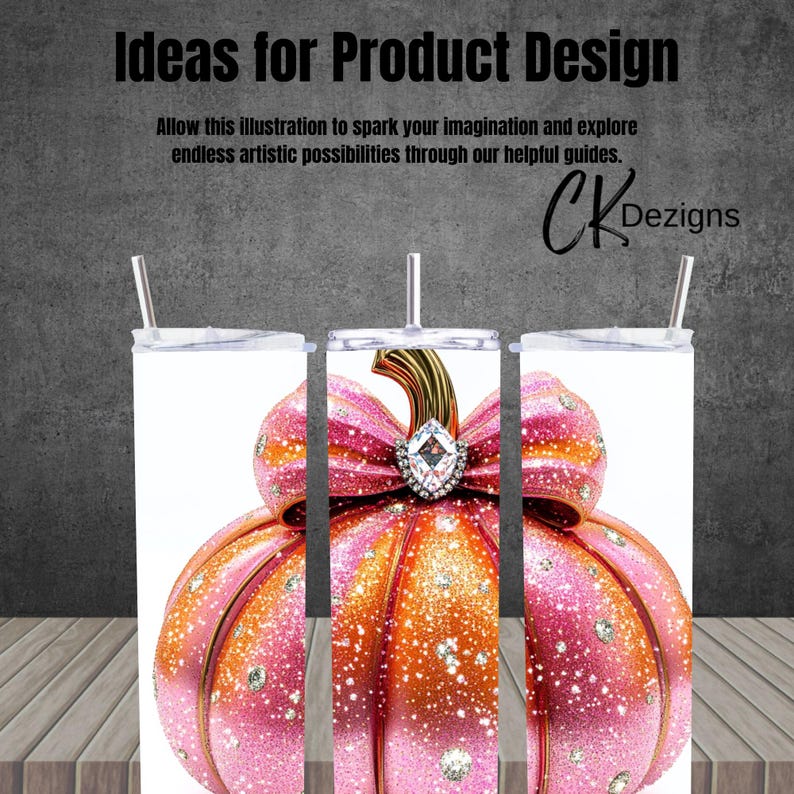 Glam Glitter Pumpkin Clipart | Digital Art for Fall & Halloween Clip ...