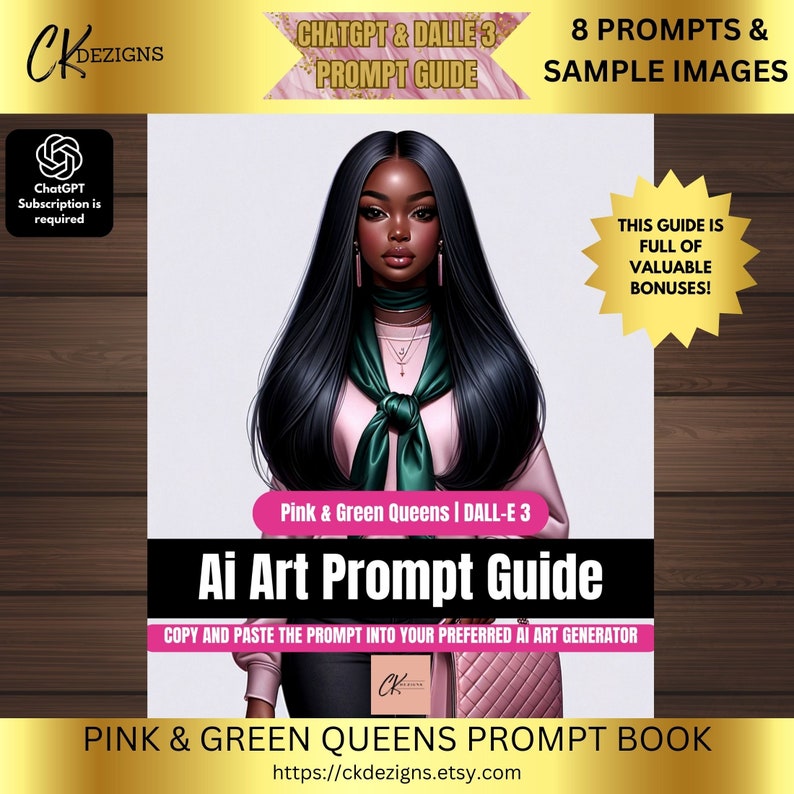 Pink & Green Queens: Dall-e Image Prompts Guide Chatgpt4 and DALL-E 8 ...