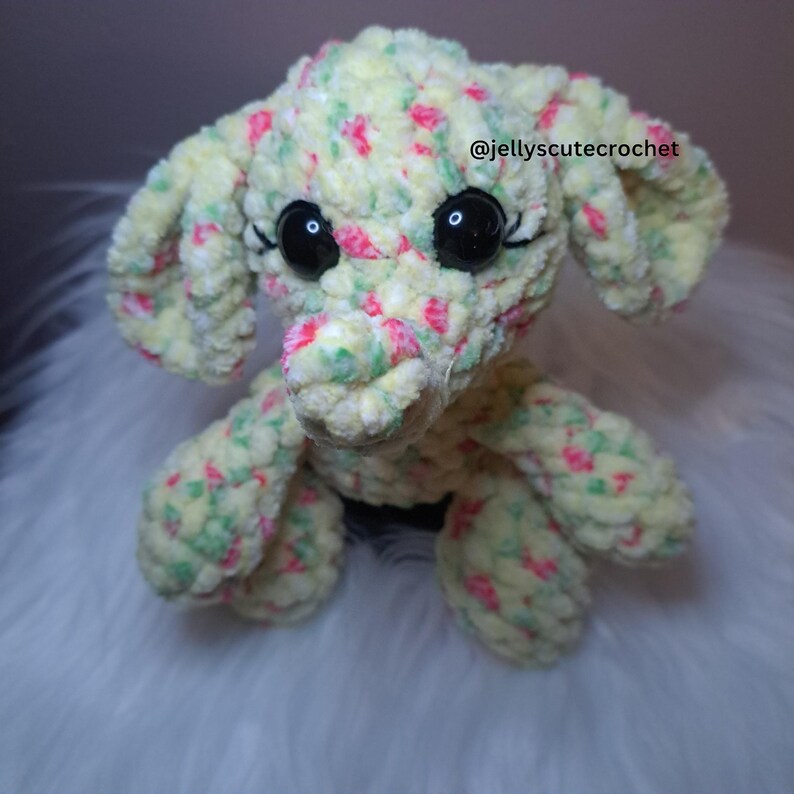Ella the Elephant Plush Custom Crochet Made to Order Handmade Stuffed ...