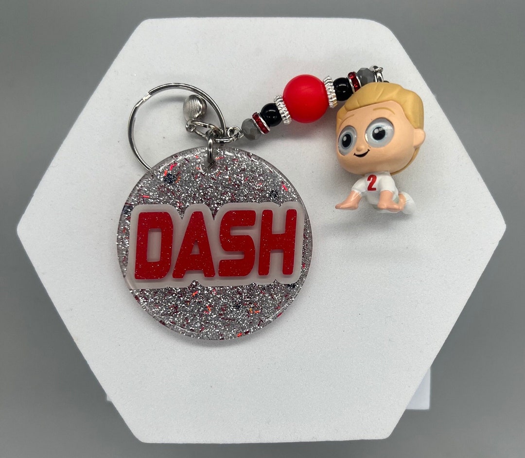 Dash From the Incredibles Glitter Keychain Doorables/incredibles ...