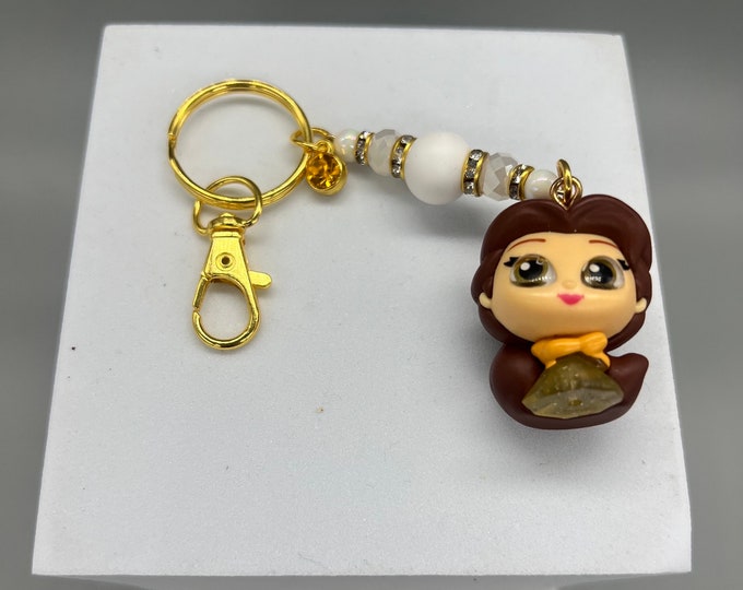 Princess Belle From Beauty and the Beast Keychain Lanyard Doorables ...