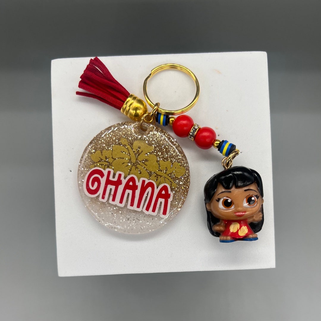 Lilo From Lilo and Stitch Glitter Keychain Doorables - Etsy