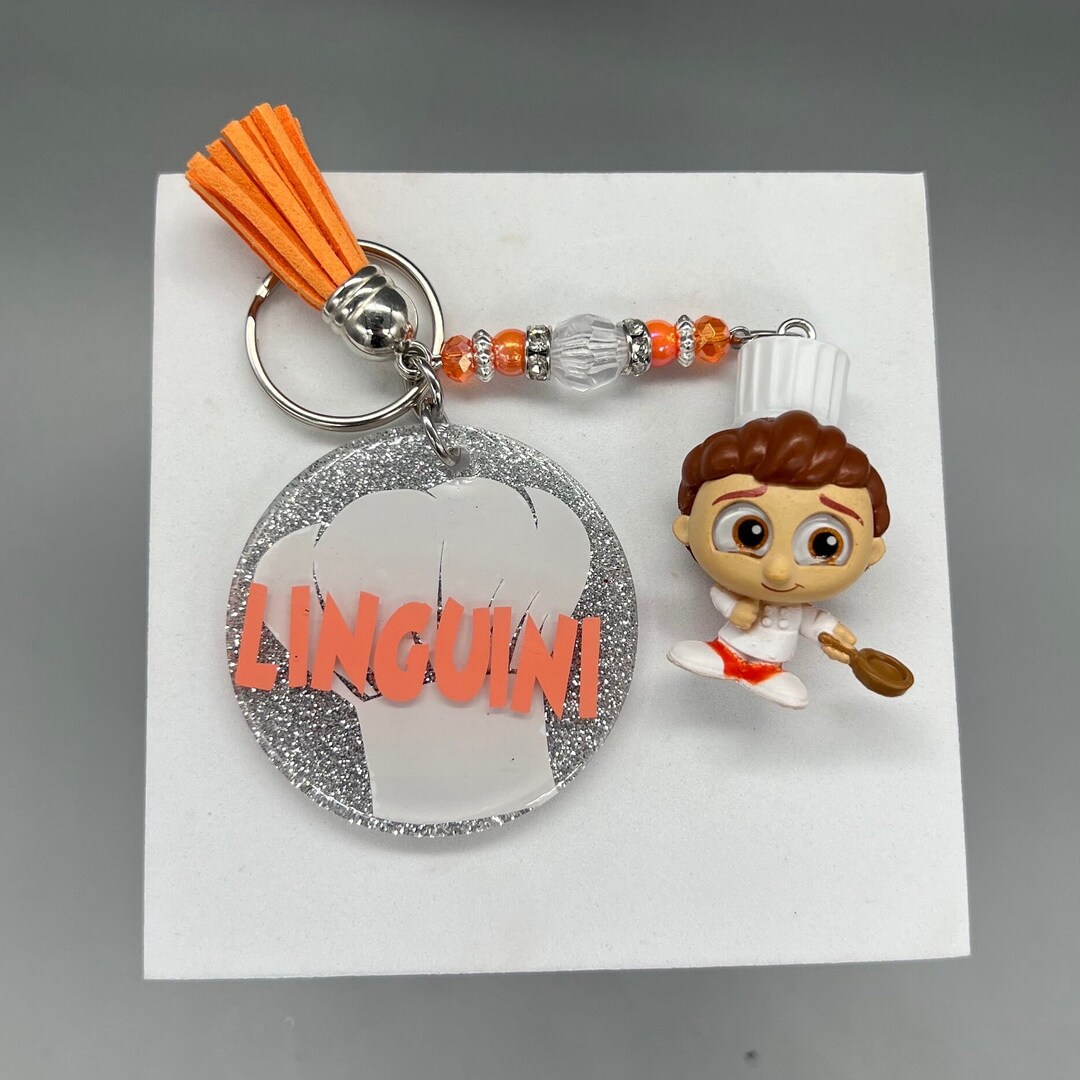 Alfredo Linguini From Ratatouille One of a Kind Glitter Keychain ...