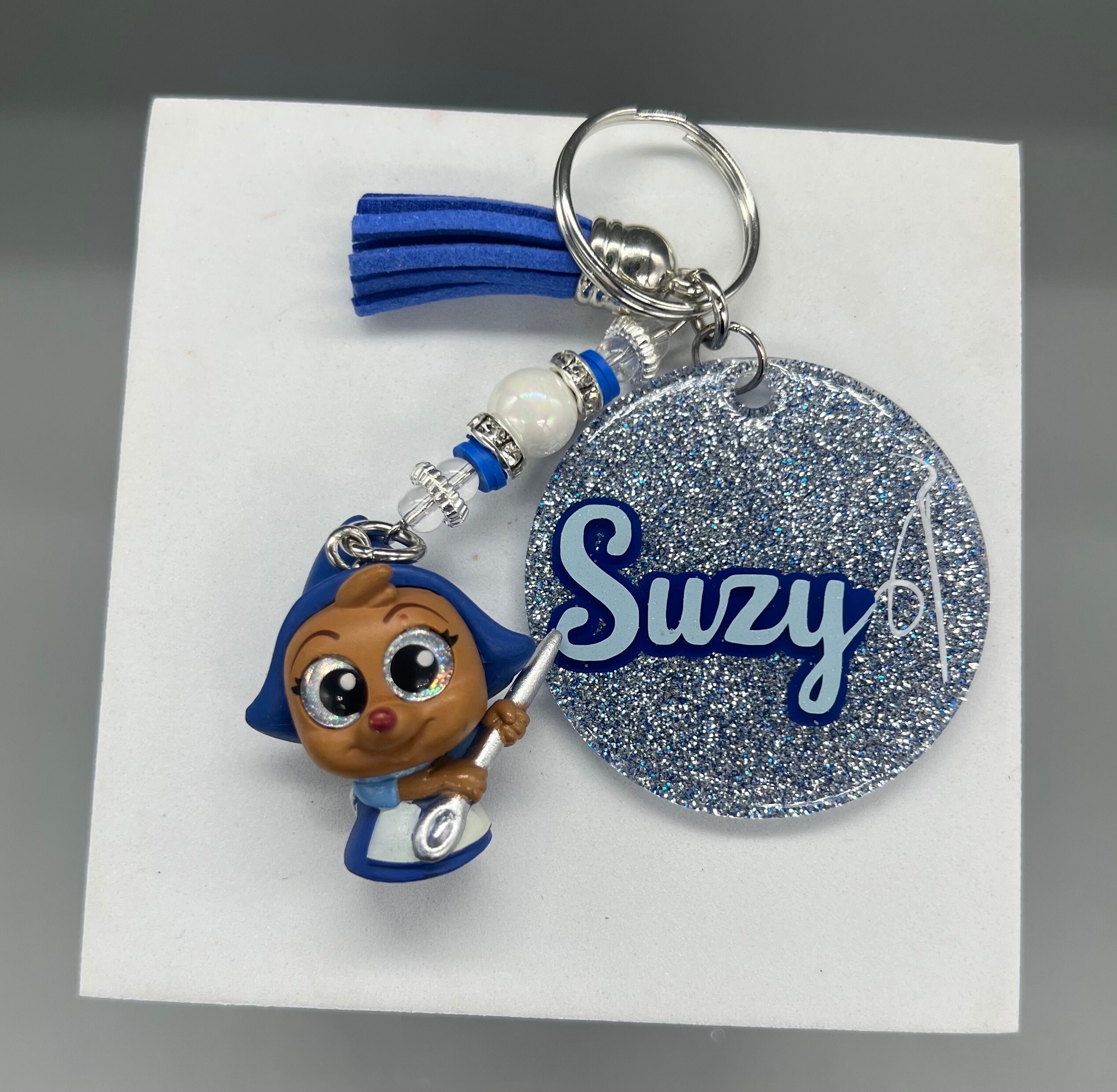Suzy the Mouse From Cinderella Glitter Keychain/mouse - Etsy