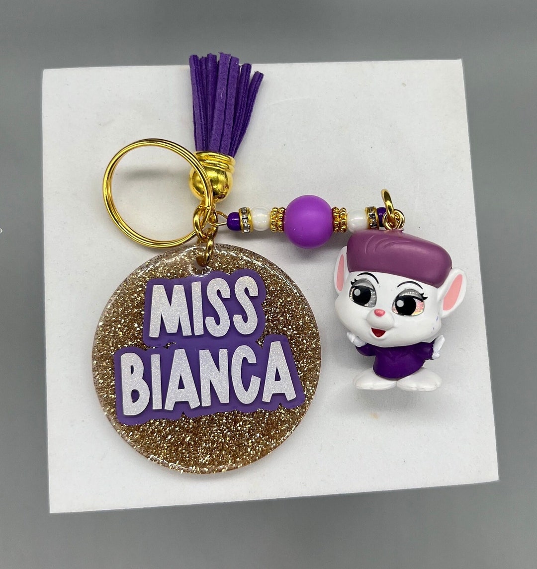 Miss Bianca From the Rescuers Series 11 Doorables Glitter Keychain ...