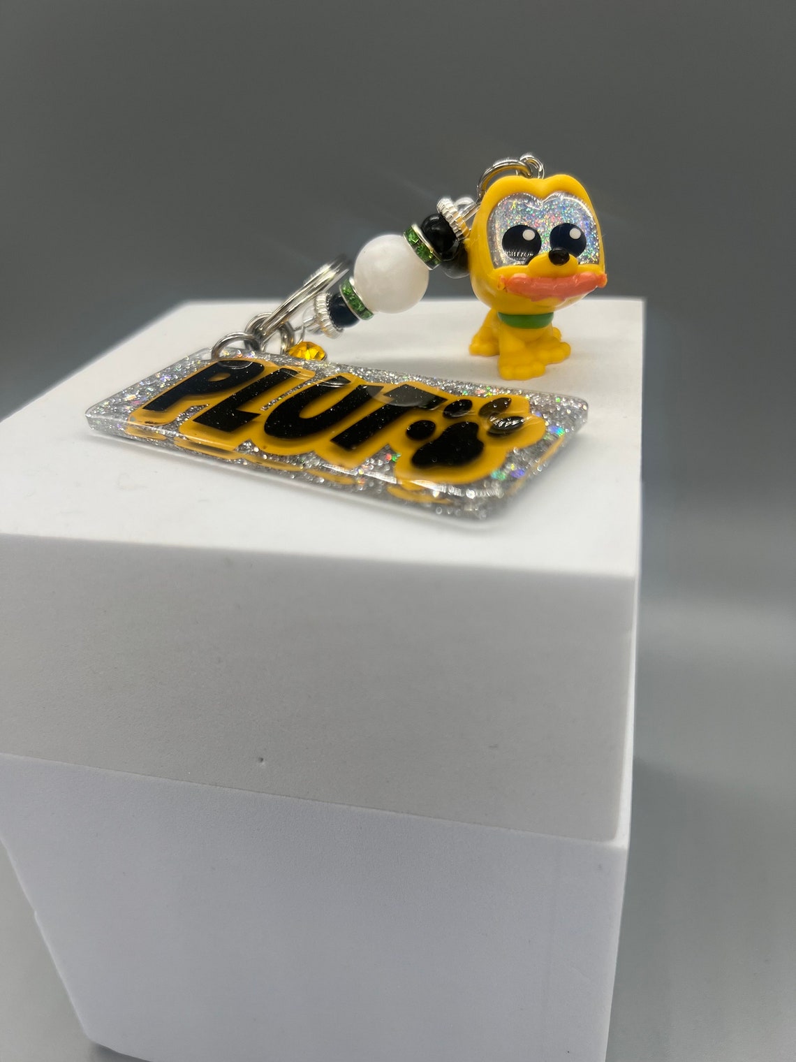 Pluto Glitter Keychain Doorables/pluto Keyring/doorables Pen/pluto ...