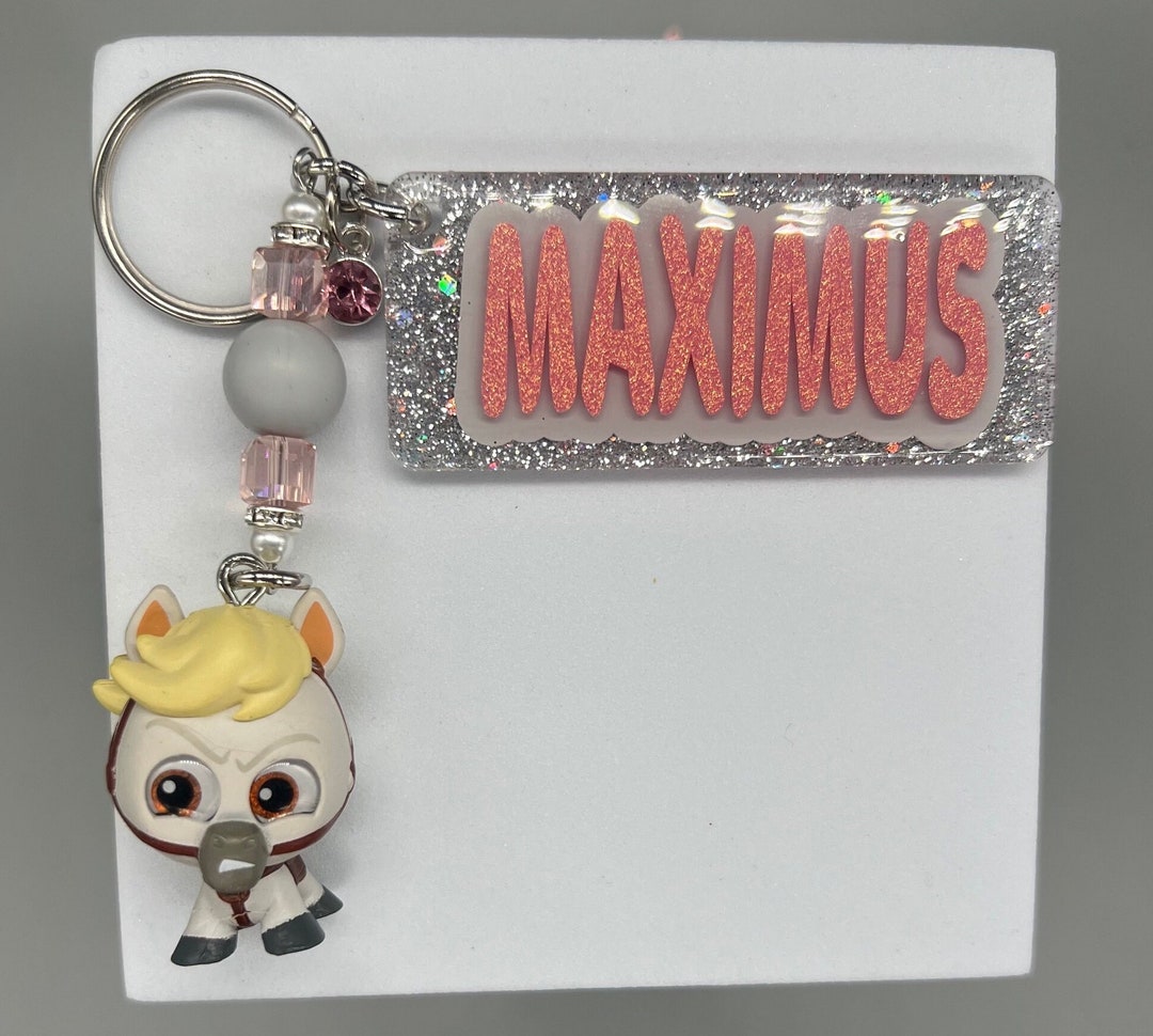 Maximus the Horse From Tangled Rapunzel Glitter Keychain Series 11 ...