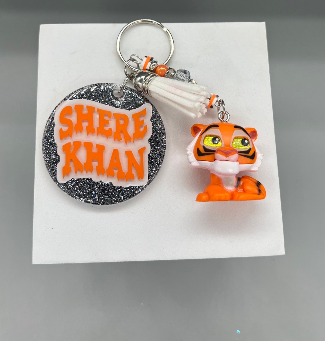 Shere Khan Tiger From the Jungle Book Glitter Keychain Doorables/tiger ...