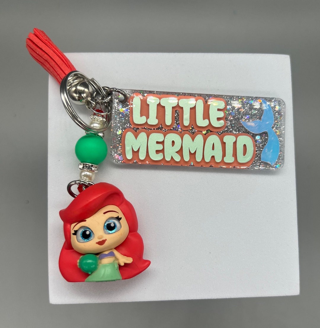 Ariel From the Little Mermaid Glitter Keychain Doorables/princess Ariel ...