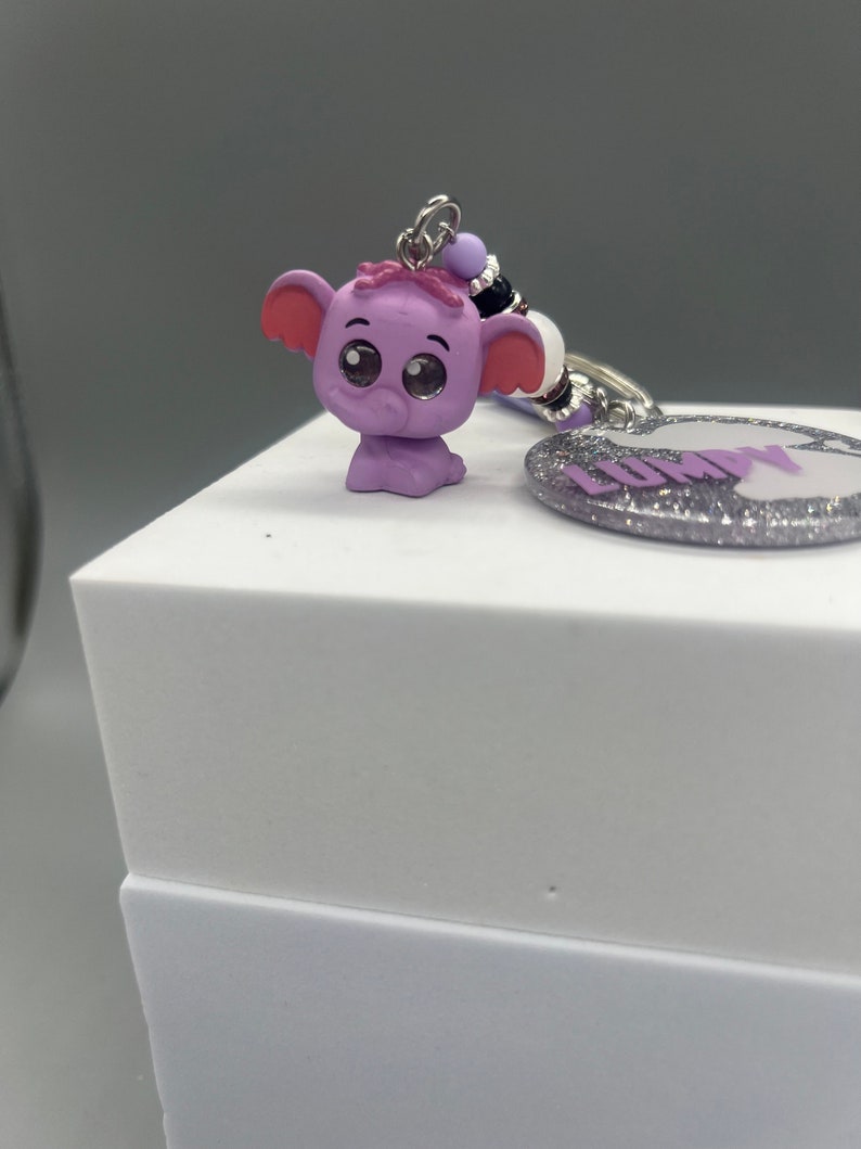 Lumpy Heffalump From Winnie the Pooh Glitter Keychain Doorables ...