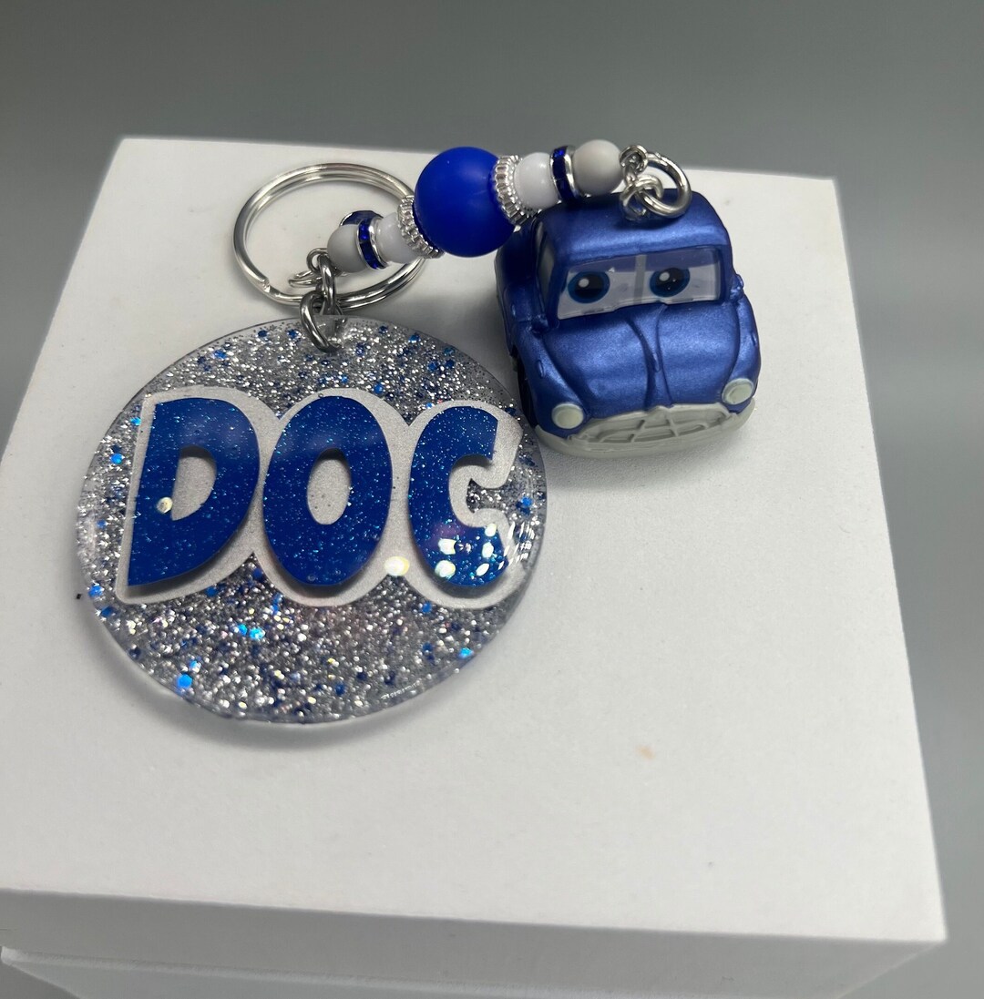 Doc From Cars Glitter Keychain Doorables/real Gone/lightning Mcqueen ...