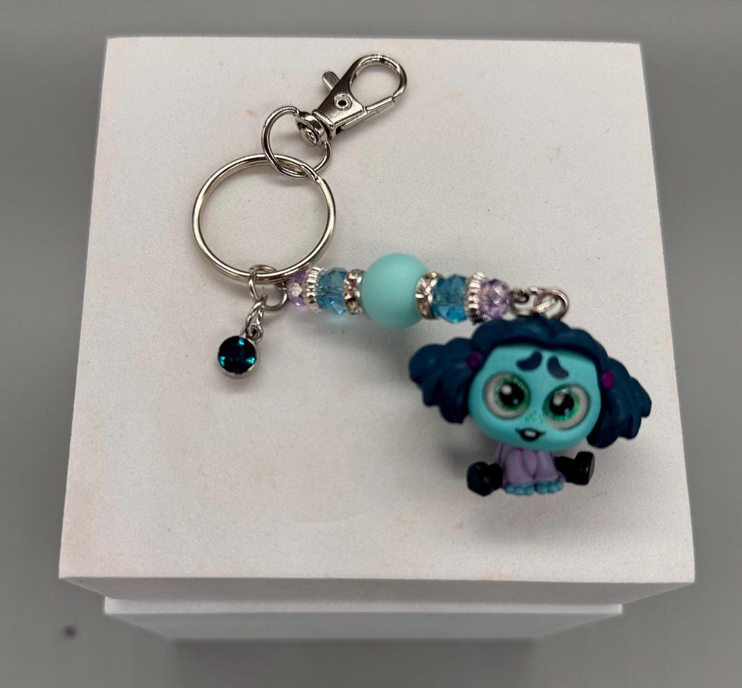 NEW Disney Envy From Inside Out 2 Keychain Lanyard Doorables/inside Out ...