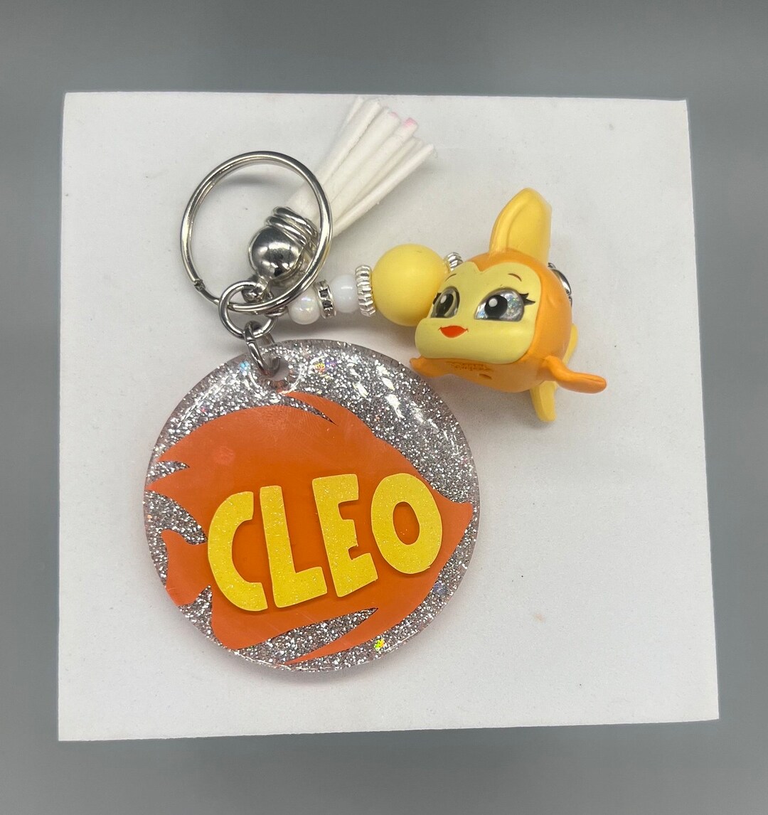 Rare One of Kind Cleo the Goldfish From Pinocchio One of a Kind Glitter ...