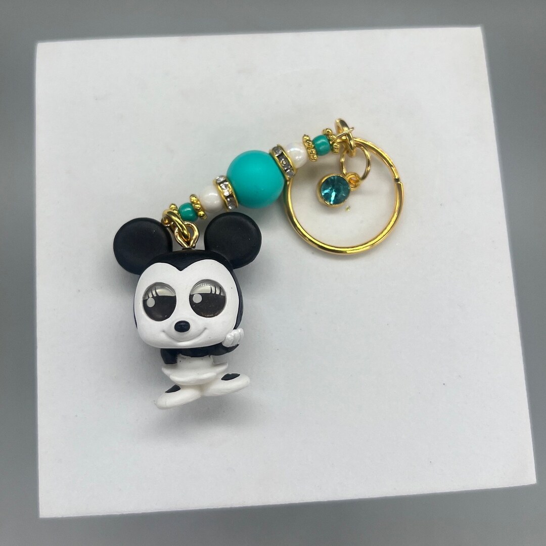 Minnie Mouse Glitter Keychain Doorables/minnie Mouse Pen/mickey Key ...