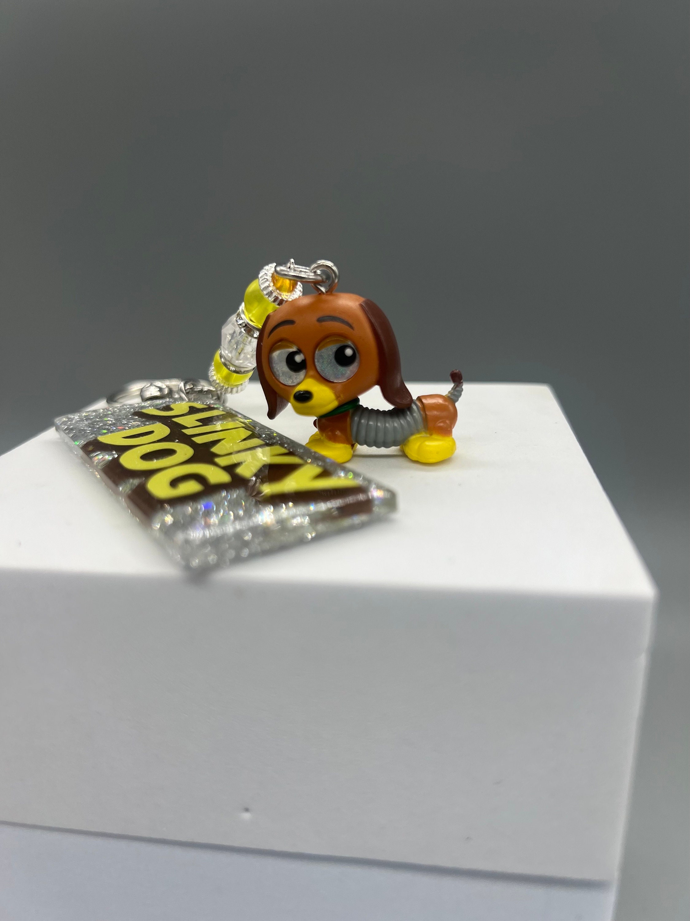 Slinky Dog From Toy Story Glitter Keychain Doorables/slinky - Etsy