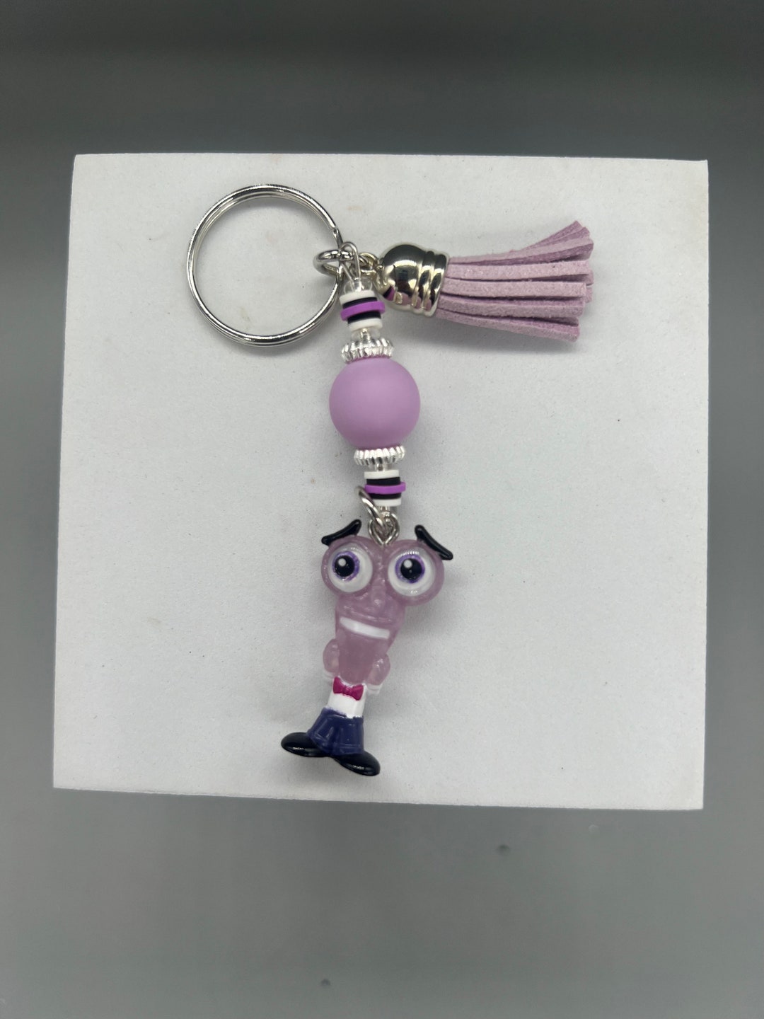 Fear From Pixar Inside Out Glitter Keychain Doorables/inside - Etsy