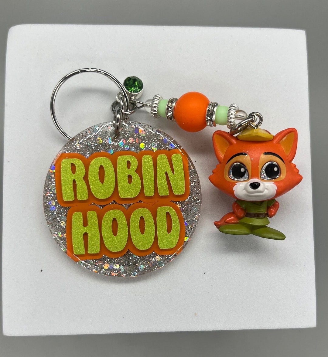Robin Hood Glitter Keychain Doorables/robin Hood Keyring/doorables ...