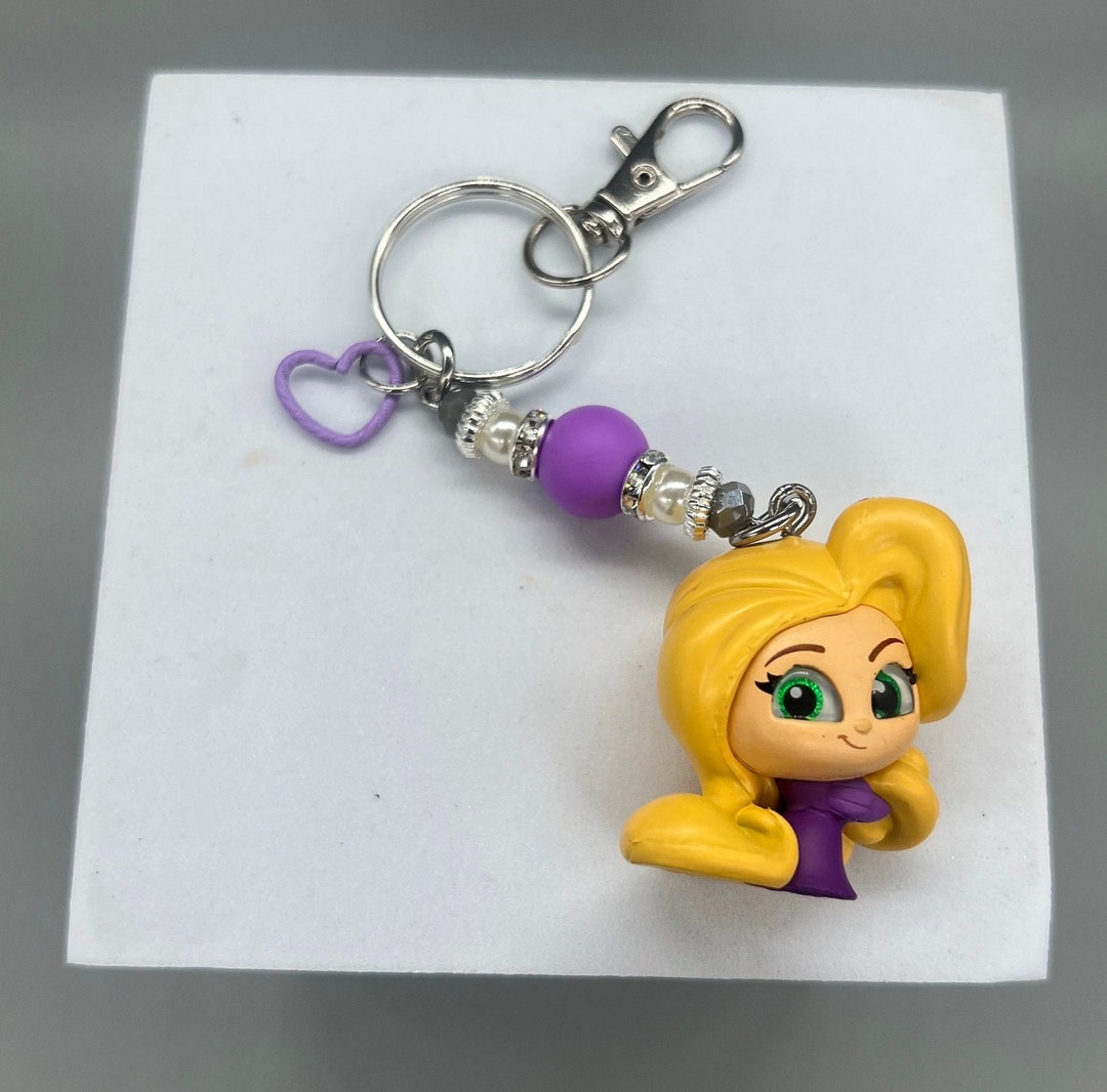 Rapunzel From Tangled Keychain Lanyard Doorables/rapunzel Keyring ...