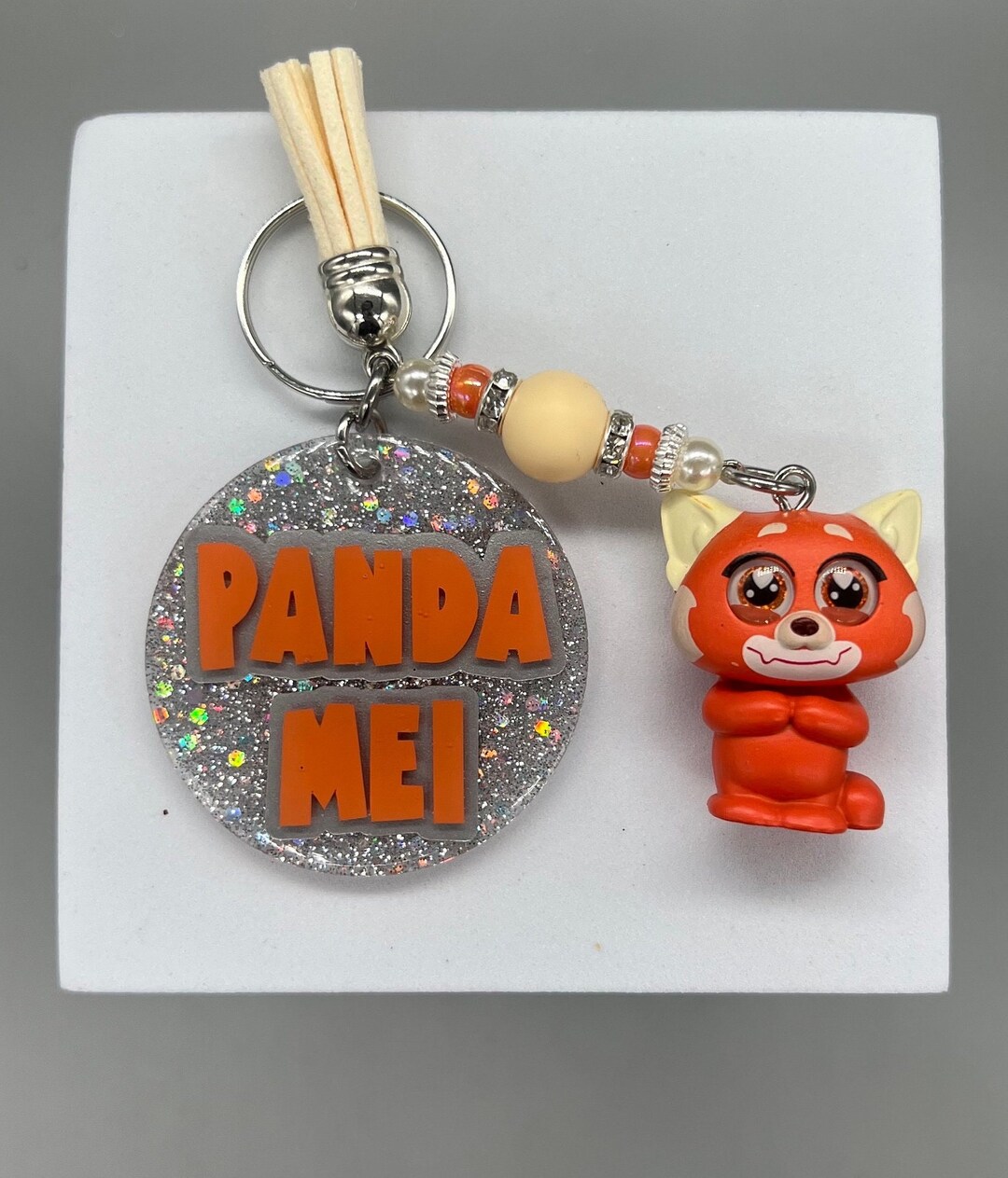 Panda Mei Red Panda From Seeing Red One of a Kind Glitter Keychain ...